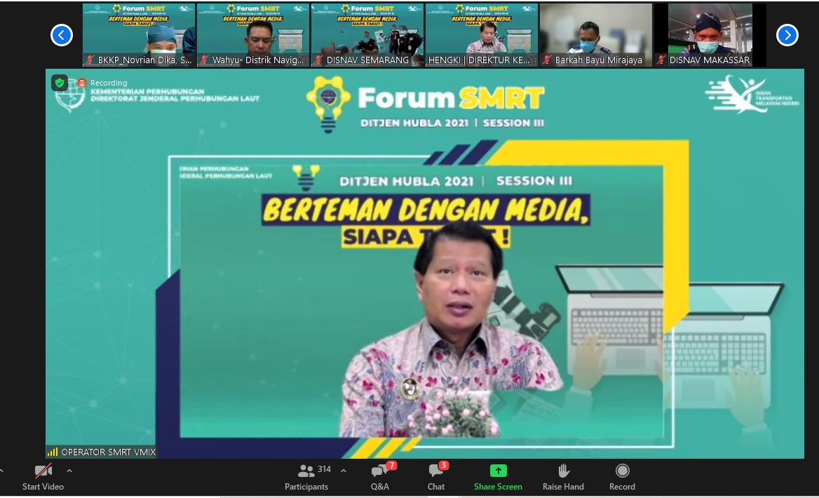 Hubla Gelar Forum SMRT Session III, Tingkatkan Kompetensi Dalam ...