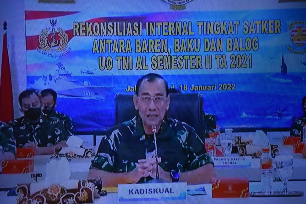 Kolinlamil Ikuti Penutupan Rekonsiliasi Internal Unit Organisasi TNI AL