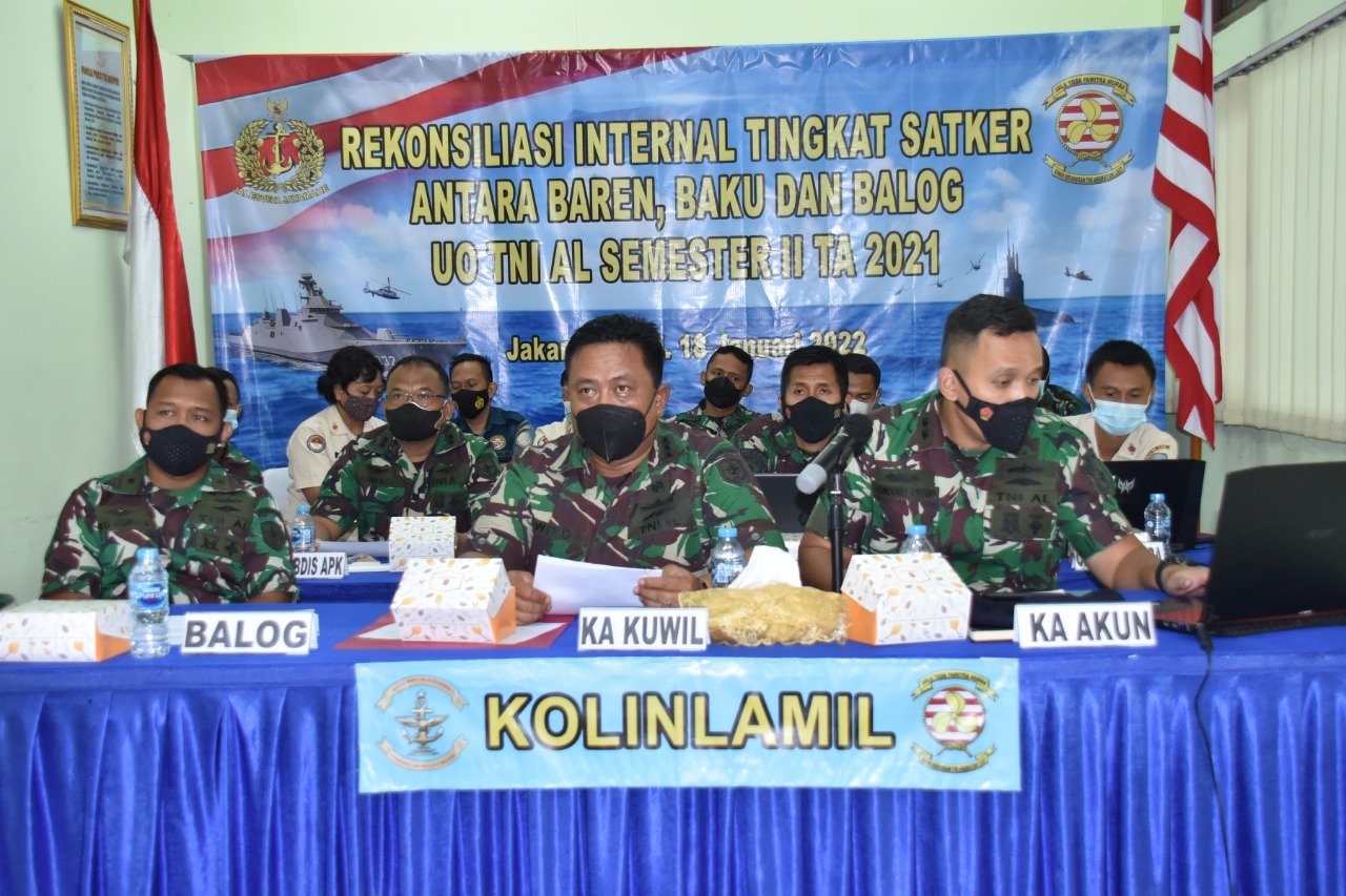 Kolinlamil Ikuti Penutupan Rekonsiliasi Internal Unit Organisasi TNI AL