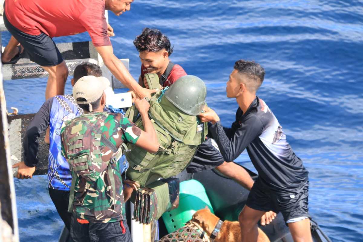 Lego Jangkar, KRI Teluk Parigi-539 Debarkasi Matpers