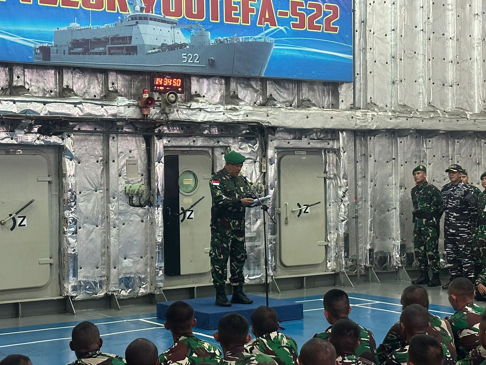 KRI Teluk Youtefa-522 Kembali Mendukung Operasi Trisula Jaya-24 Lat ...