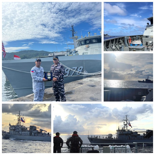 Jaga Wilayah Perbatasan, KRI Butana-878 Patroli Bersama Kapal Perang ...