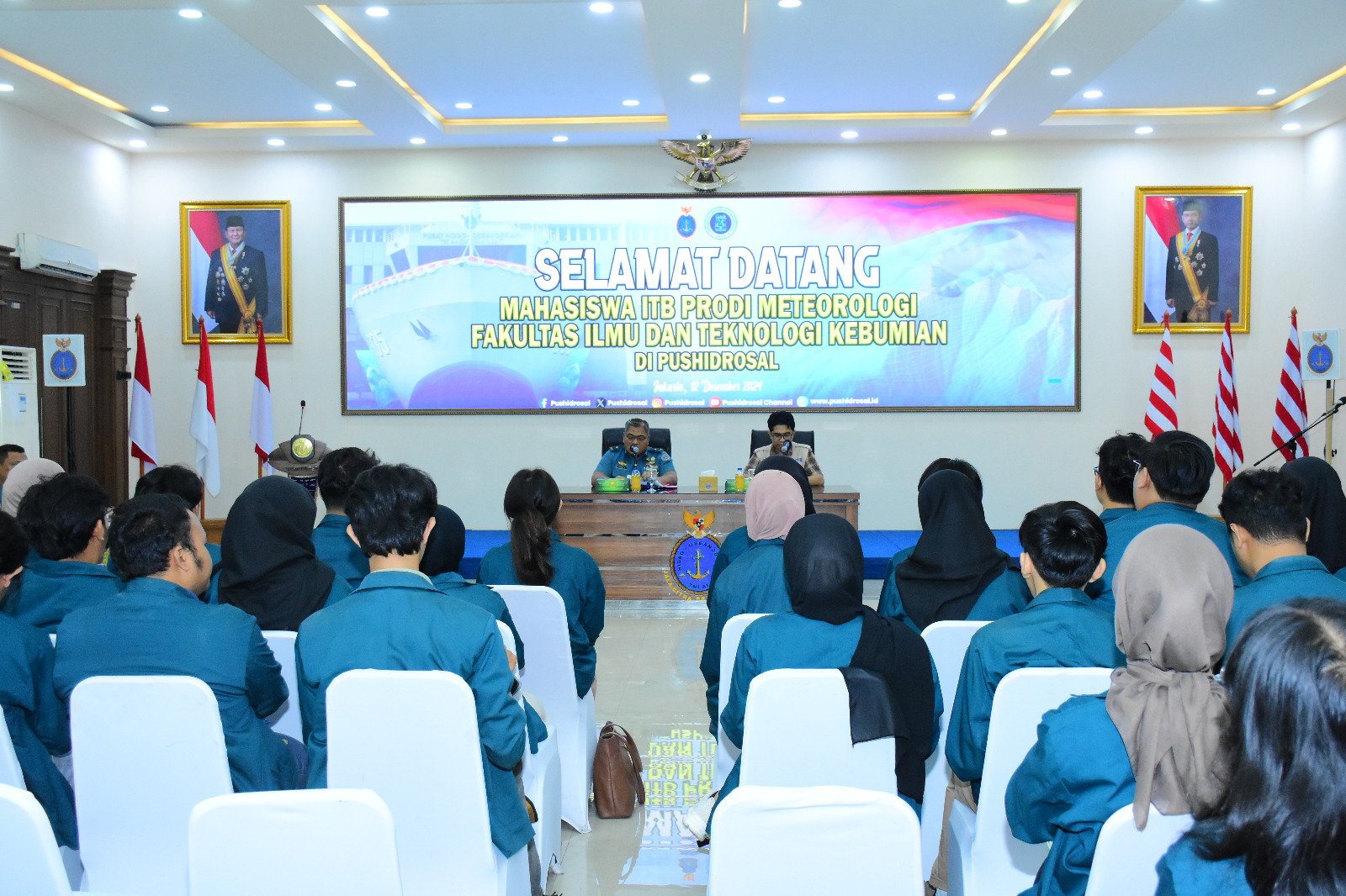 Pushidrosal Menerima Kunjungan Mahasiswa Prodi Meteorologi ITB