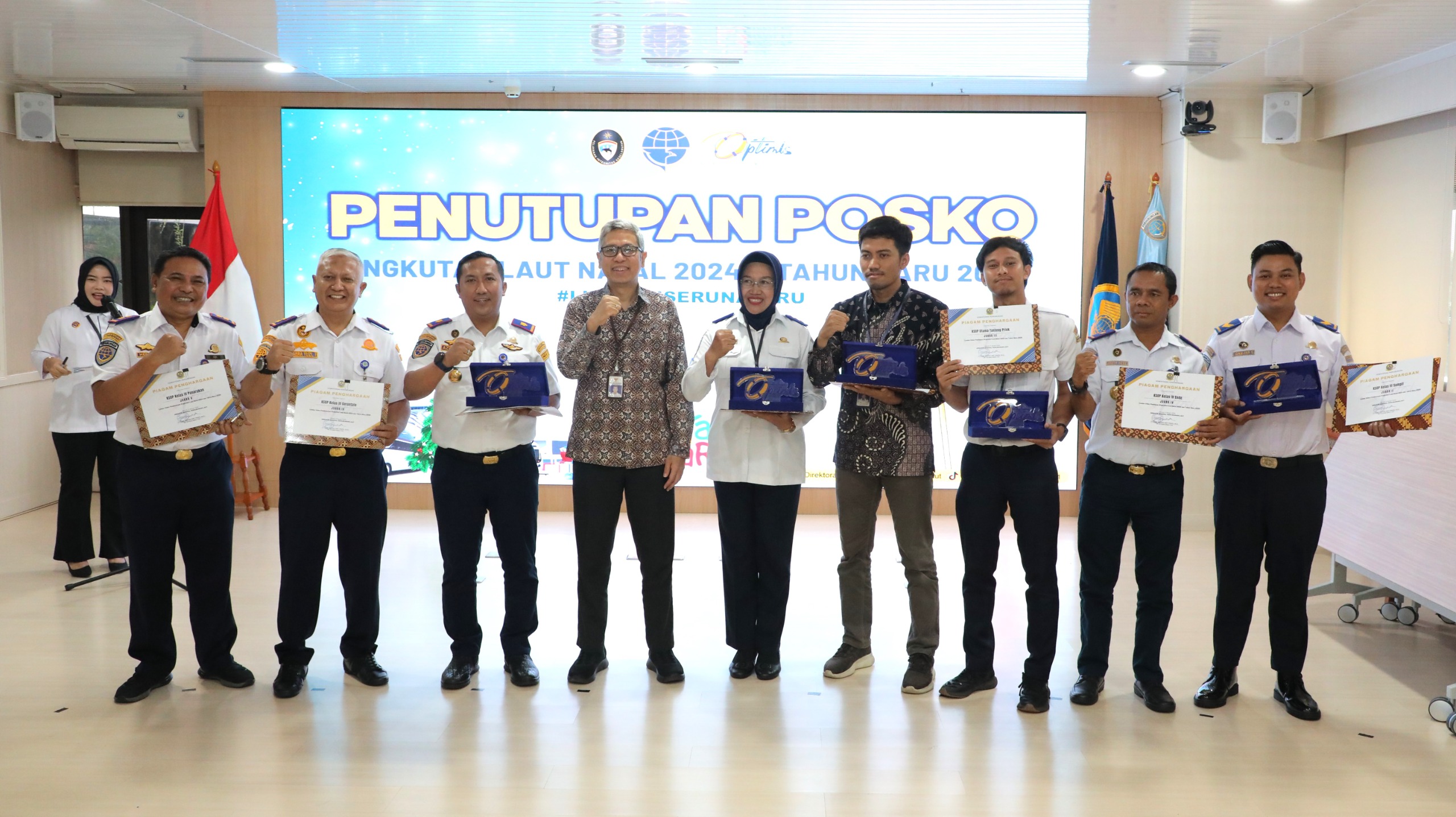Ditjen Hubla Resmi Tutup Posko Angkutan Laut Nataru 2024/2025